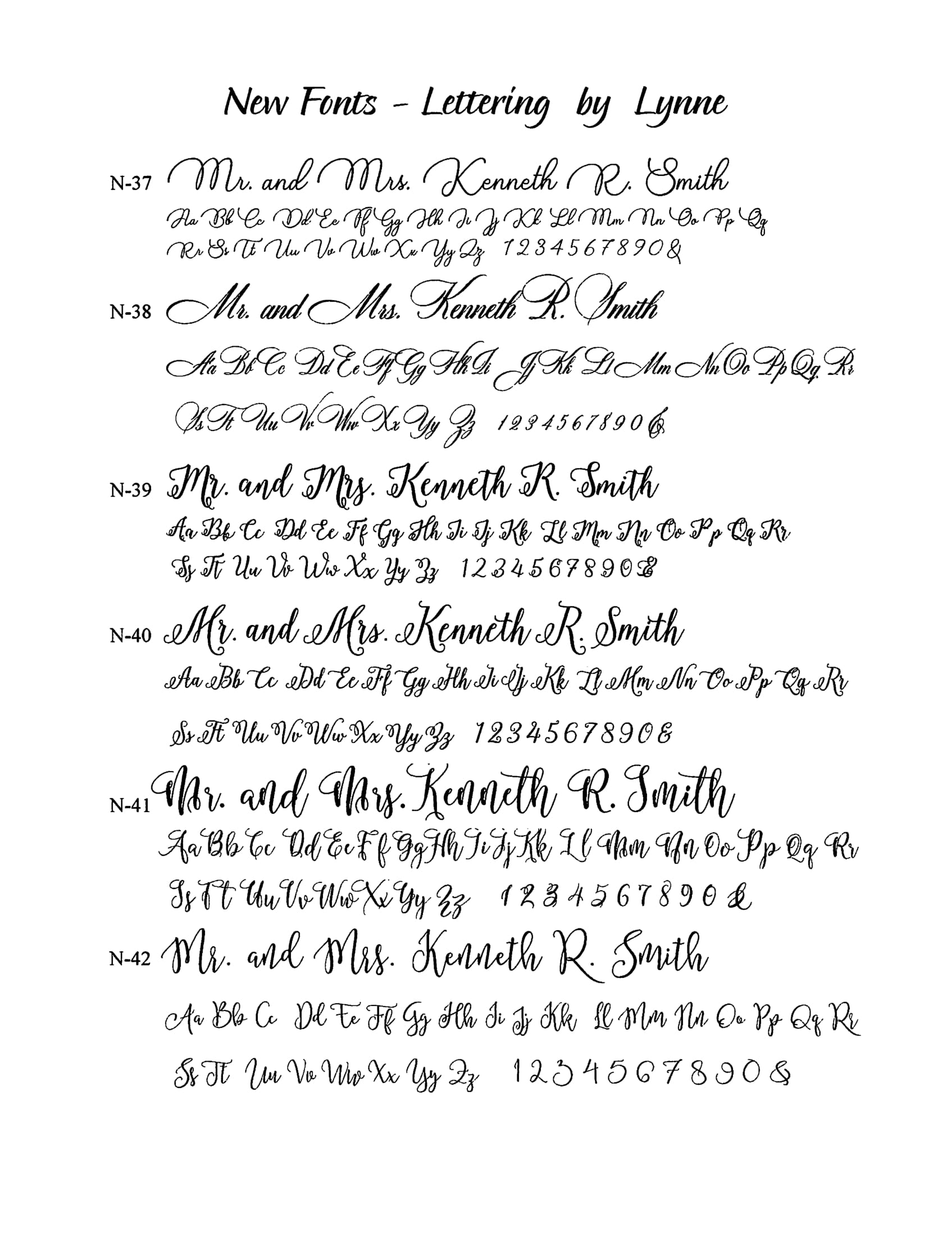 Additional Fonts