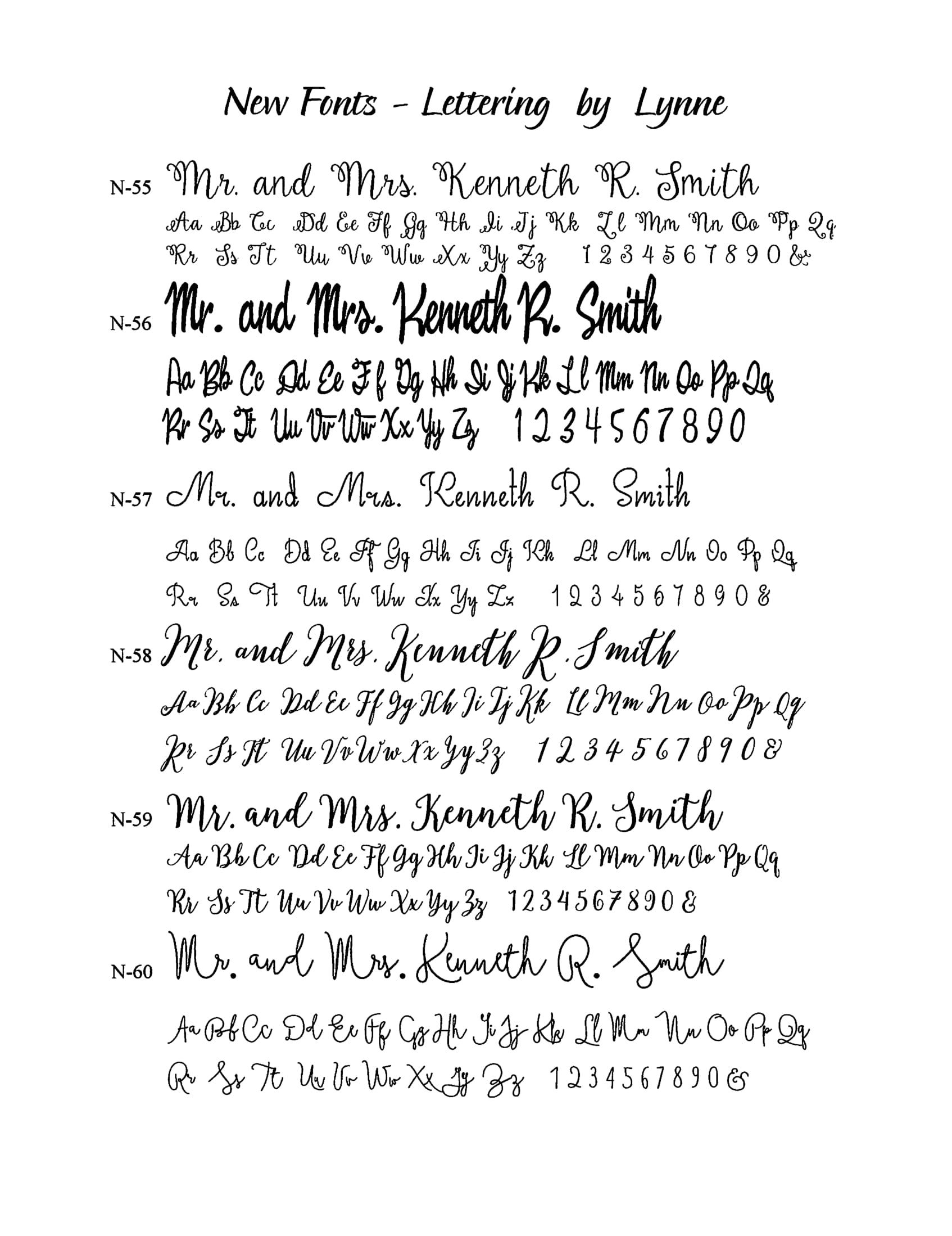 Additional Fonts